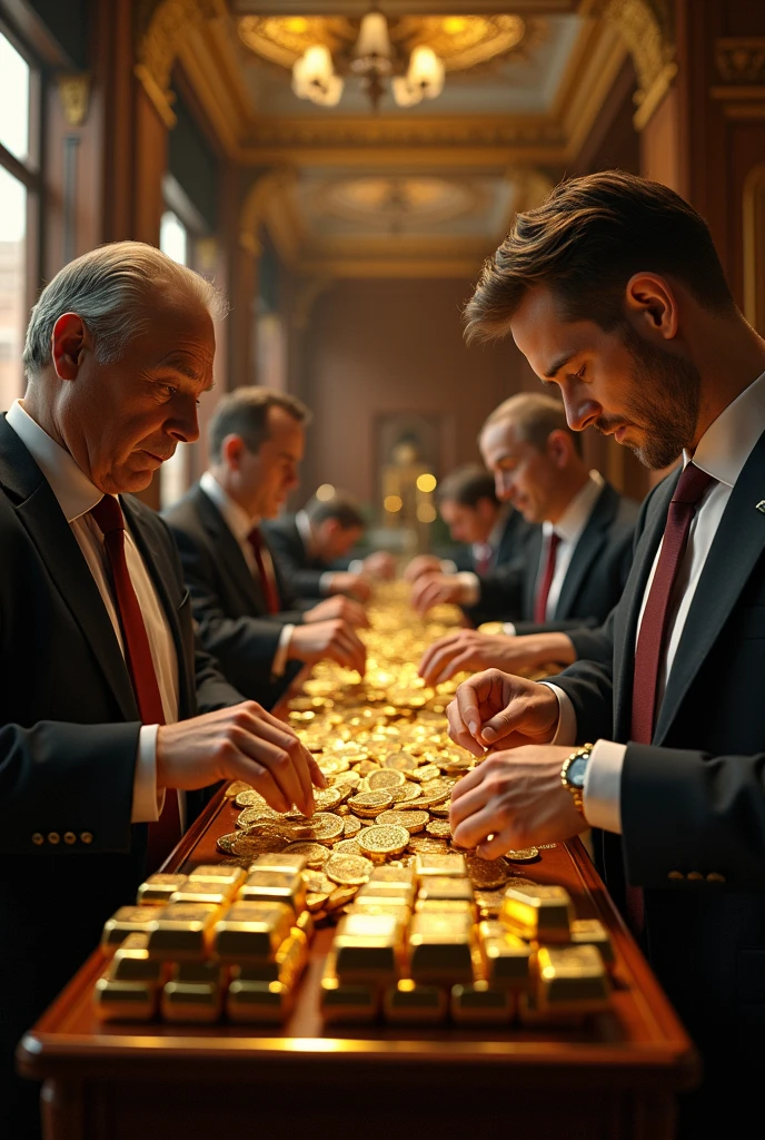 People buying gold - SeaArt AI
