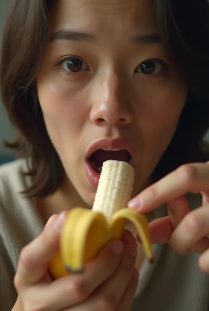 A video of me eating banana - SeaArt AI