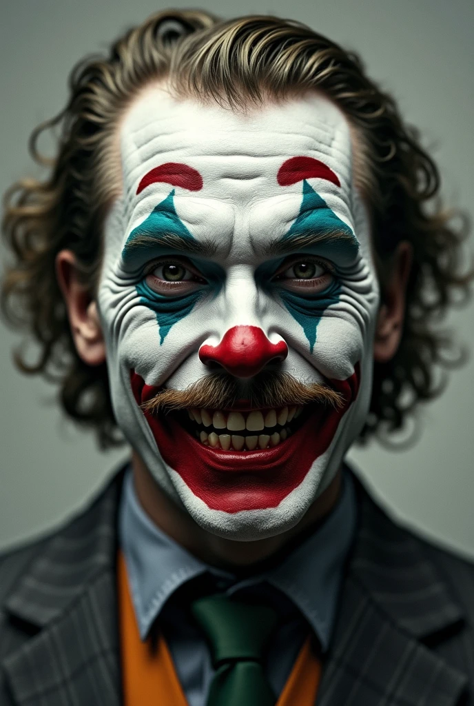 A mix of Nietzsche's mustache and the Joker's smile - SeaArt AI