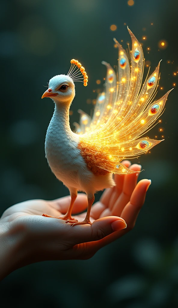 This image shows a beautifully artistic depiction of a peacock - SeaArt AI