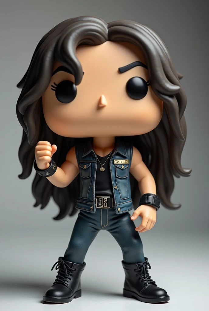 Funko pop of a young man posing dressed as a rocker (Heavy metal ...