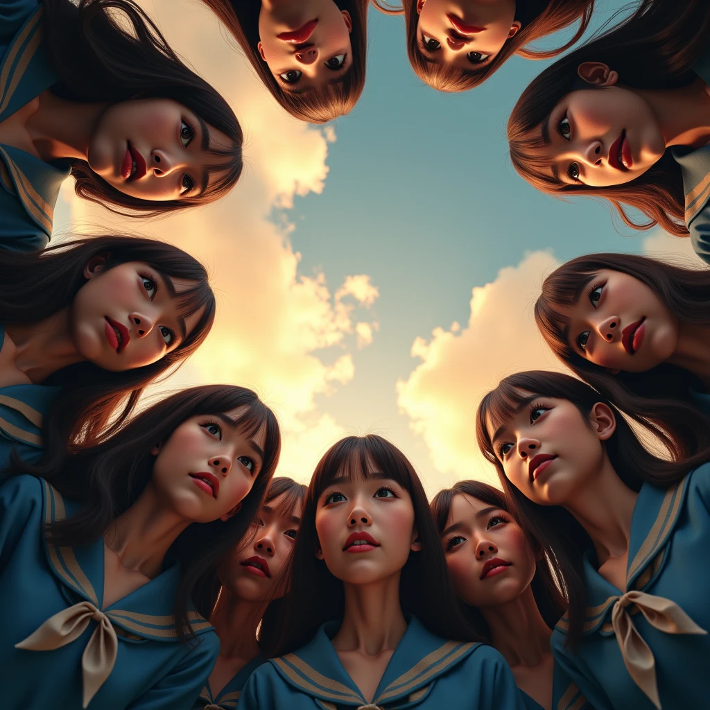 Real Live-Action, (XLabs F.1 Realism LoRA V1), 8K HDR Group photo ...