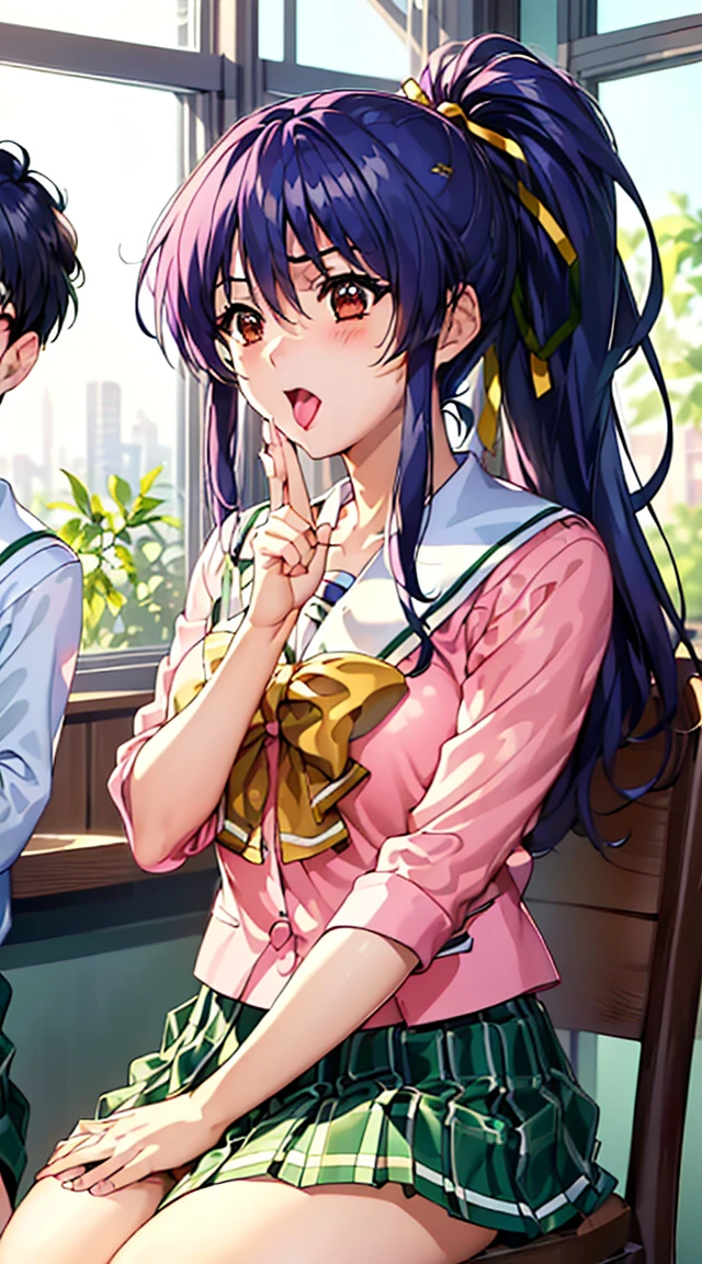 ((masterpiece, best quality, high definition , fresh youth fashion ...