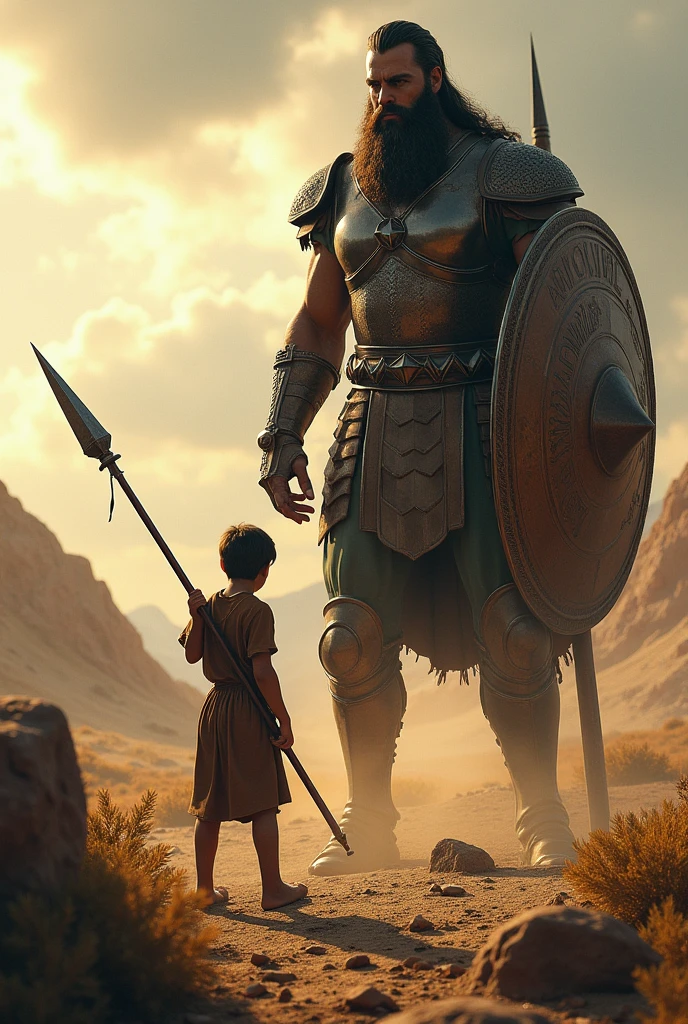David contra Goliat - SeaArt AI