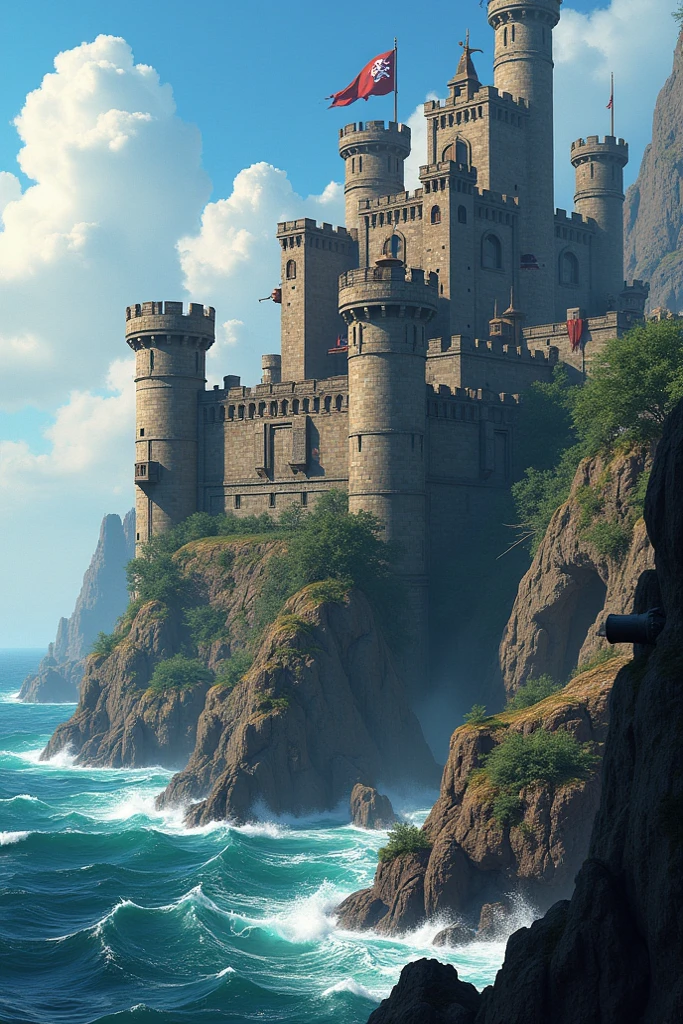 Pirate castle - SeaArt AI