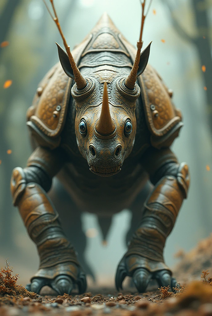 Rhino and Mantis Hybrid - SeaArt AI