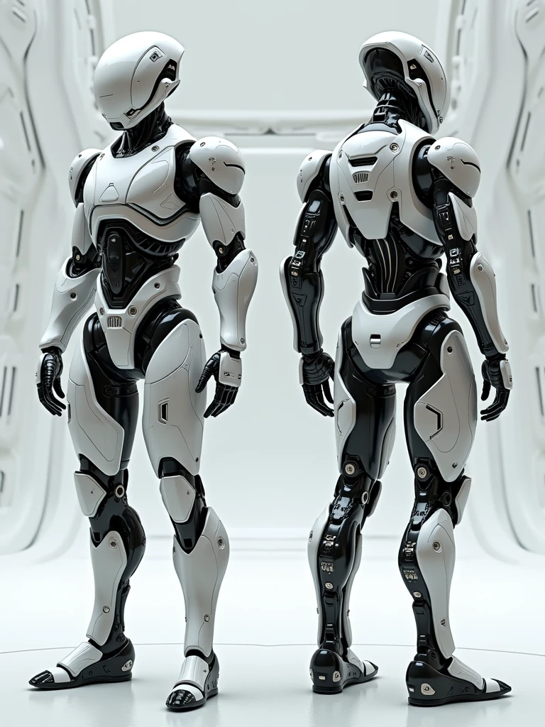 Scifi robotic suit character 3d style with png image 4sides view ...
