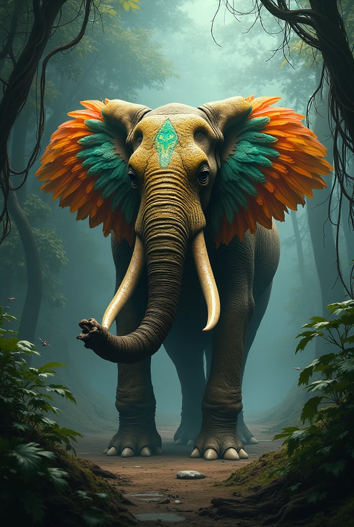 Monstrous Elephant-Sunbird Hybrid: Create a monstrous hybrid creature ...