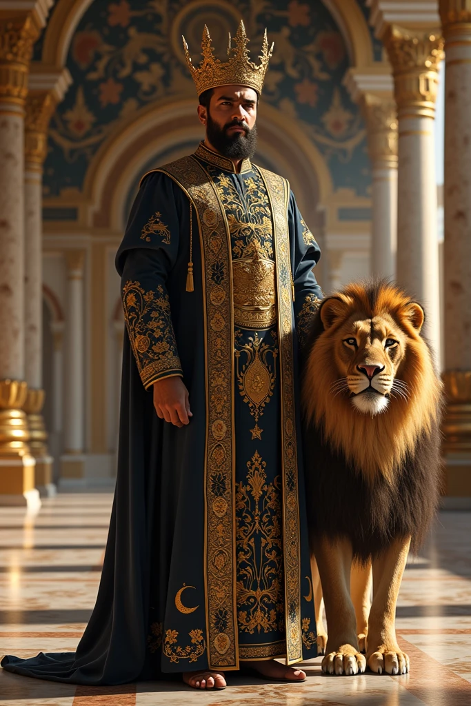 Draw a picture of Imam Ali wearing the royal costume and standing with ...