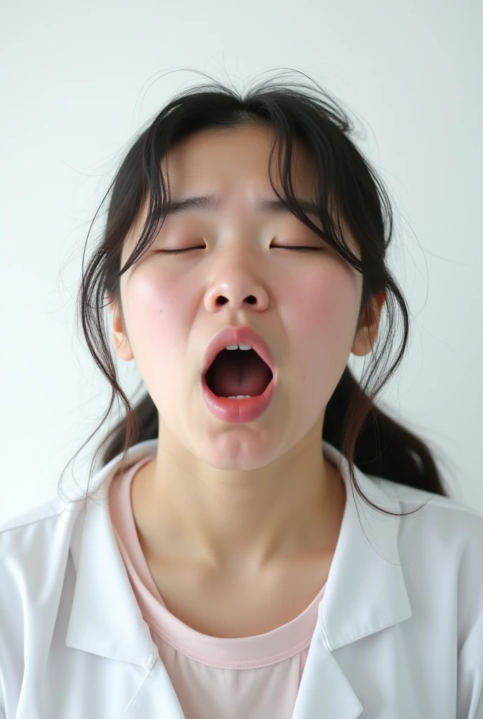 High image quality 。 A headshot of a fat teenage oriental woman - SeaArt AI