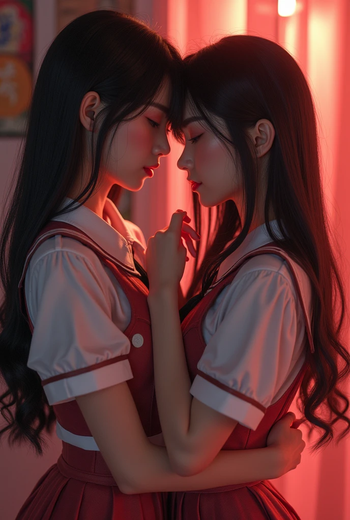 R18 sexy beautiful girl high school girl 高解像度, 3 girls, Asian - SeaArt AI