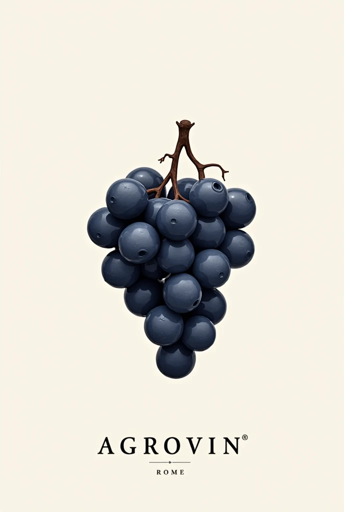Wine logo with the name of Agrovin is made of artisanal wine with black ...