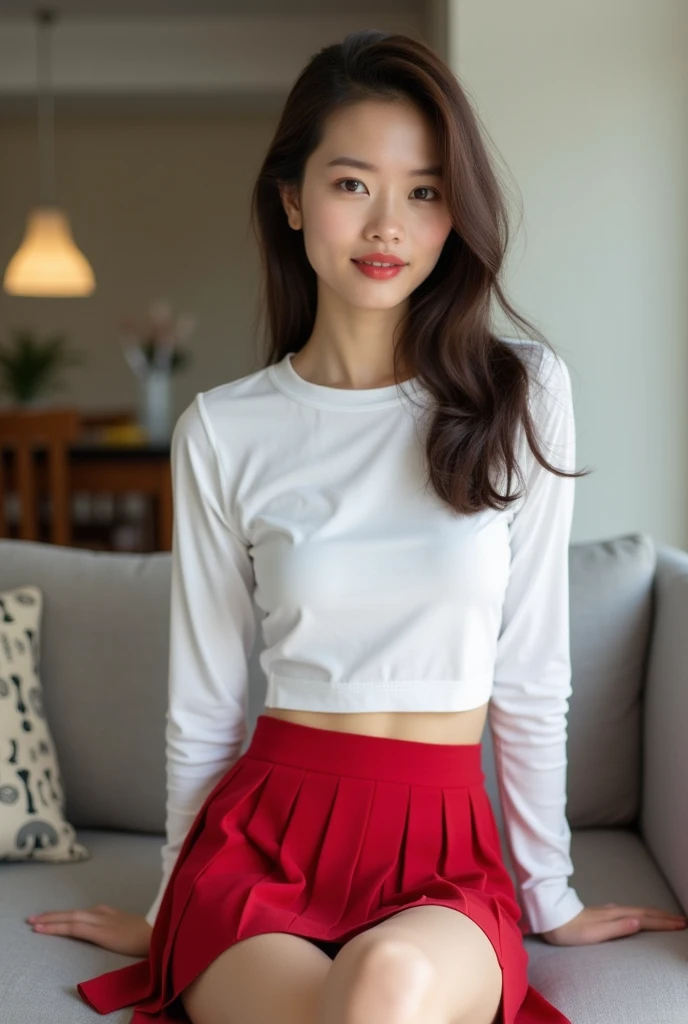 Realistic photo of a 20-year-old Thai model with a cute face - SeaArt AI