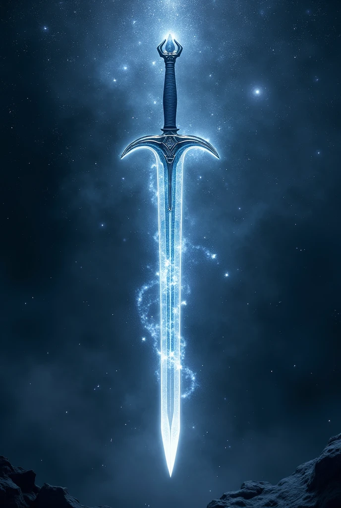 Deep A sword in the midst of falling stars - SeaArt AI