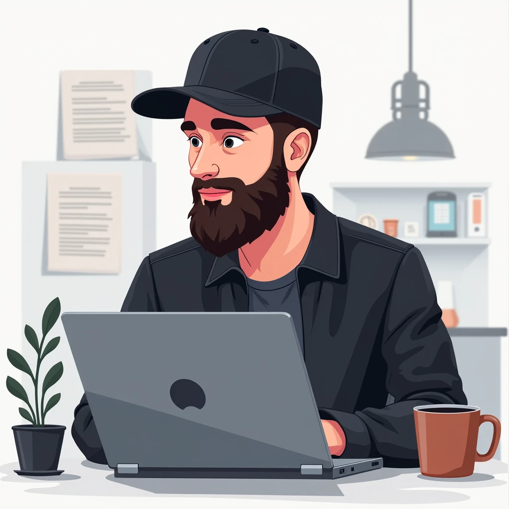 Create a social media profile vector photo for the data scientist and a ...