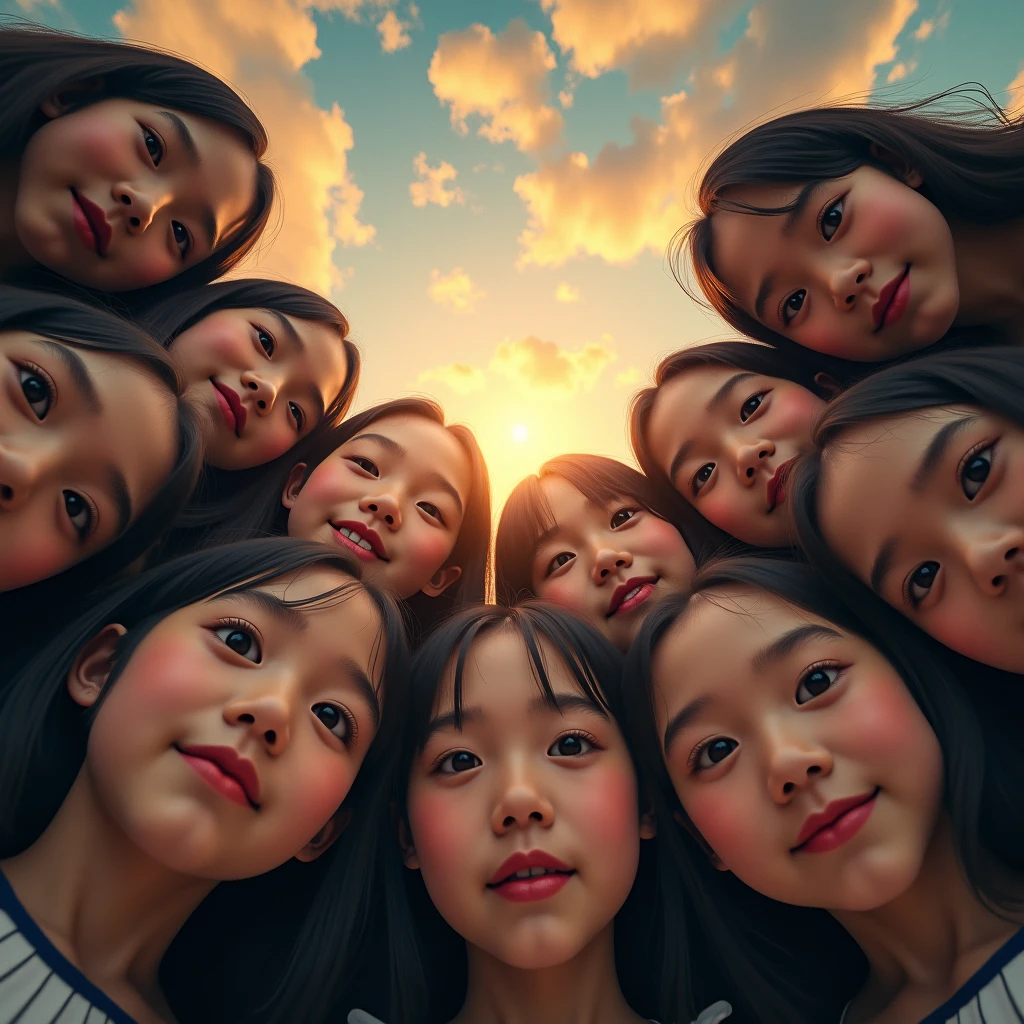 Real Live-Action, (XLabs F.1 Realism LoRA V1), 8K HDR Group photo ...