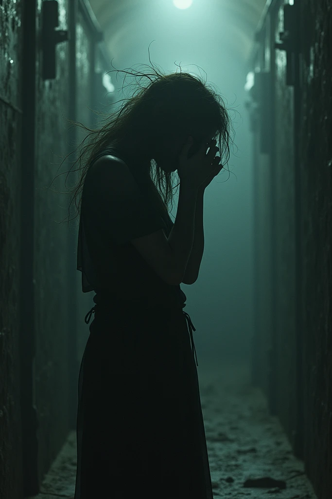 The damp corridor hid a muffled cry. this is all that has gathered in a ...