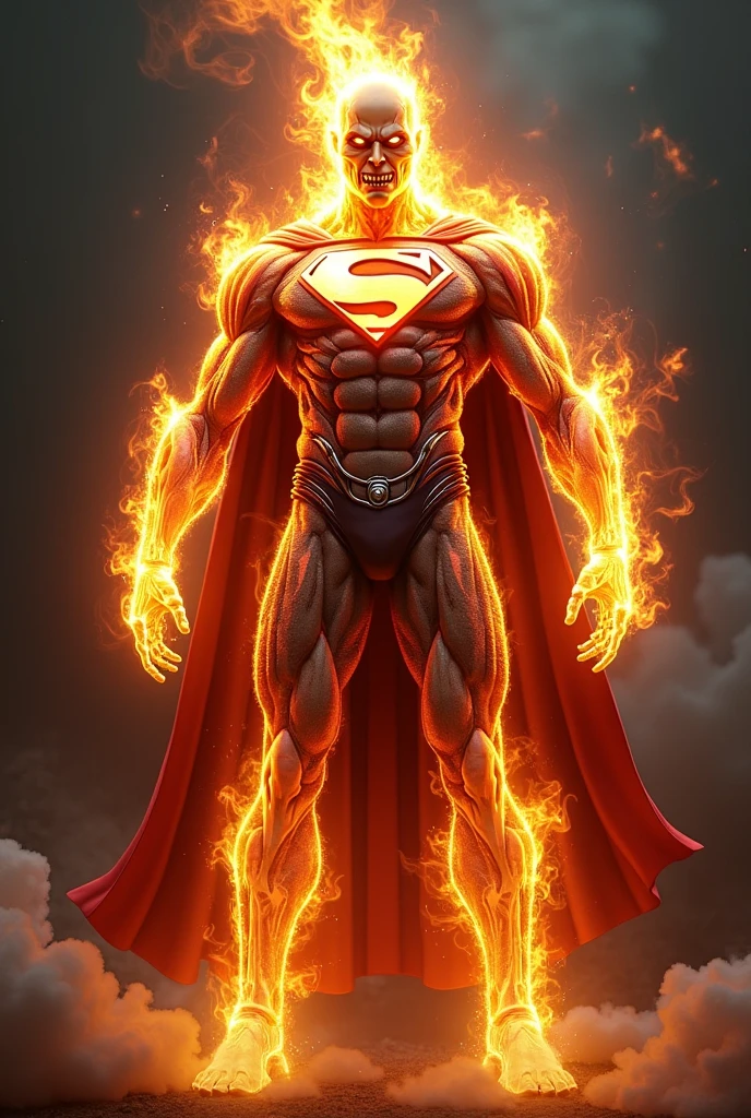 Superman and Ghost rider fusion - SeaArt AI