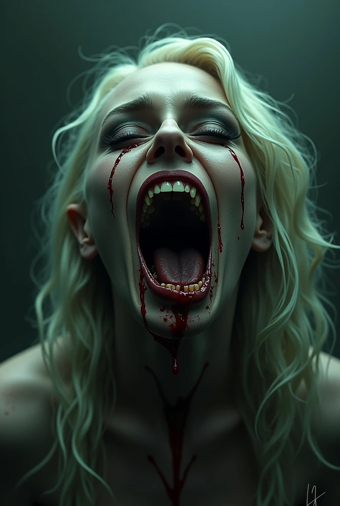 Horror baba Gaga crying - SeaArt AI