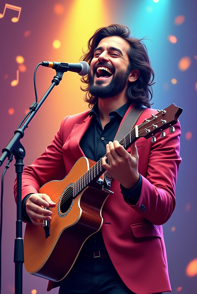 Moein the Persian singer in the fun side - SeaArt AI