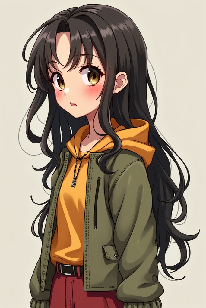 Cartoon girl in see through clothing - SeaArt AI