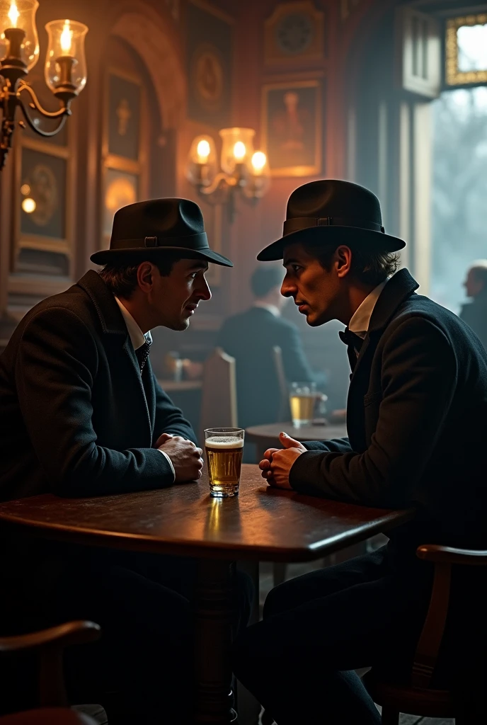 At a London pub 、 Sherlock Holmes and Watson are talking in secret ...