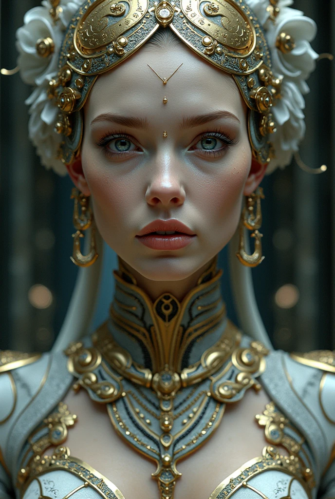 The goddess of wisdom and intelligence, head to breast, highly ...