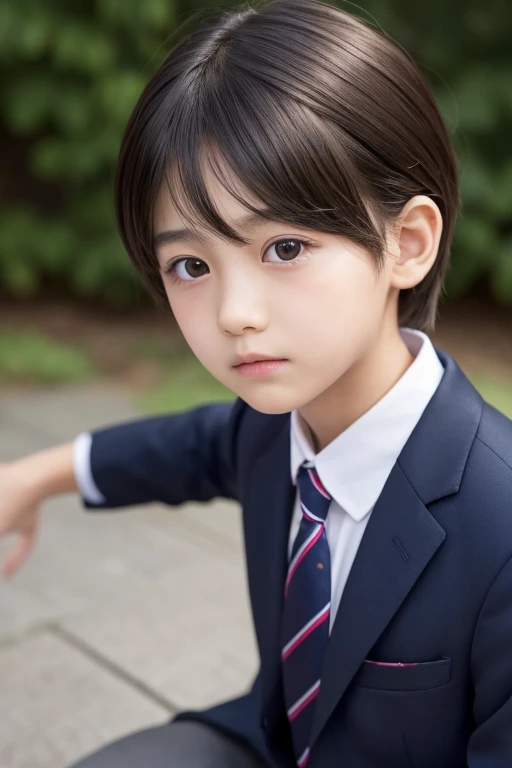 Cute、 chugakusei 、*****, younger sister disguised as a boy、blazer ...