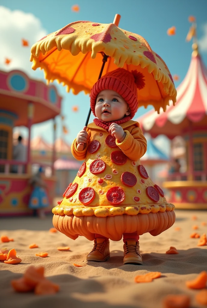 1. Pizza Princess "Ek baby jiska poora outfit ek giant pizza ke layers ...
