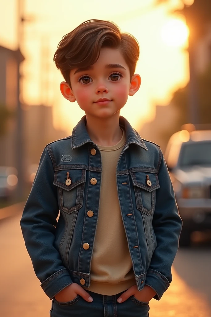 Denim jacket for boy - SeaArt AI