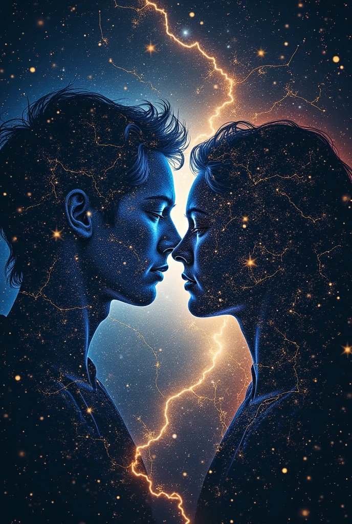 A celestial map with glowing lines and constellations rearranges itself ...