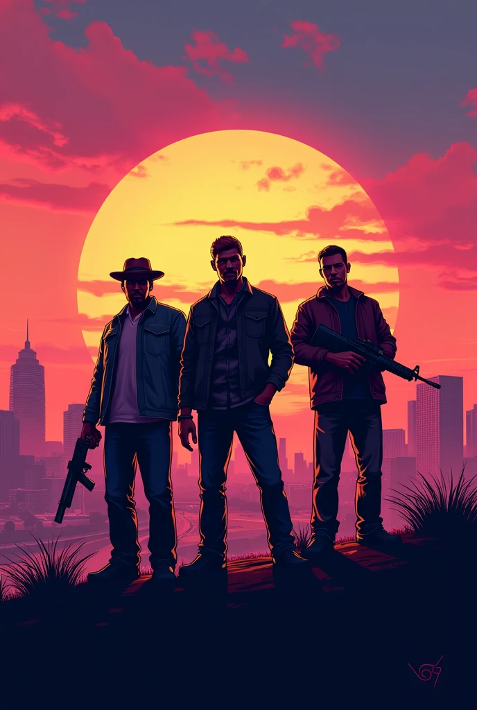 GTA v cell phone wallpaper - SeaArt AI