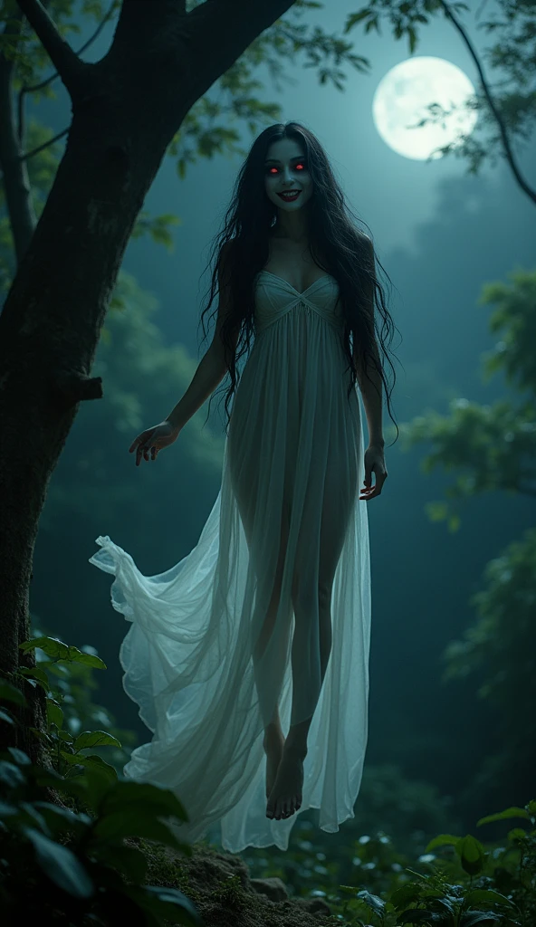 Realistic photo work, original photo, photo of a female ghost from ...
