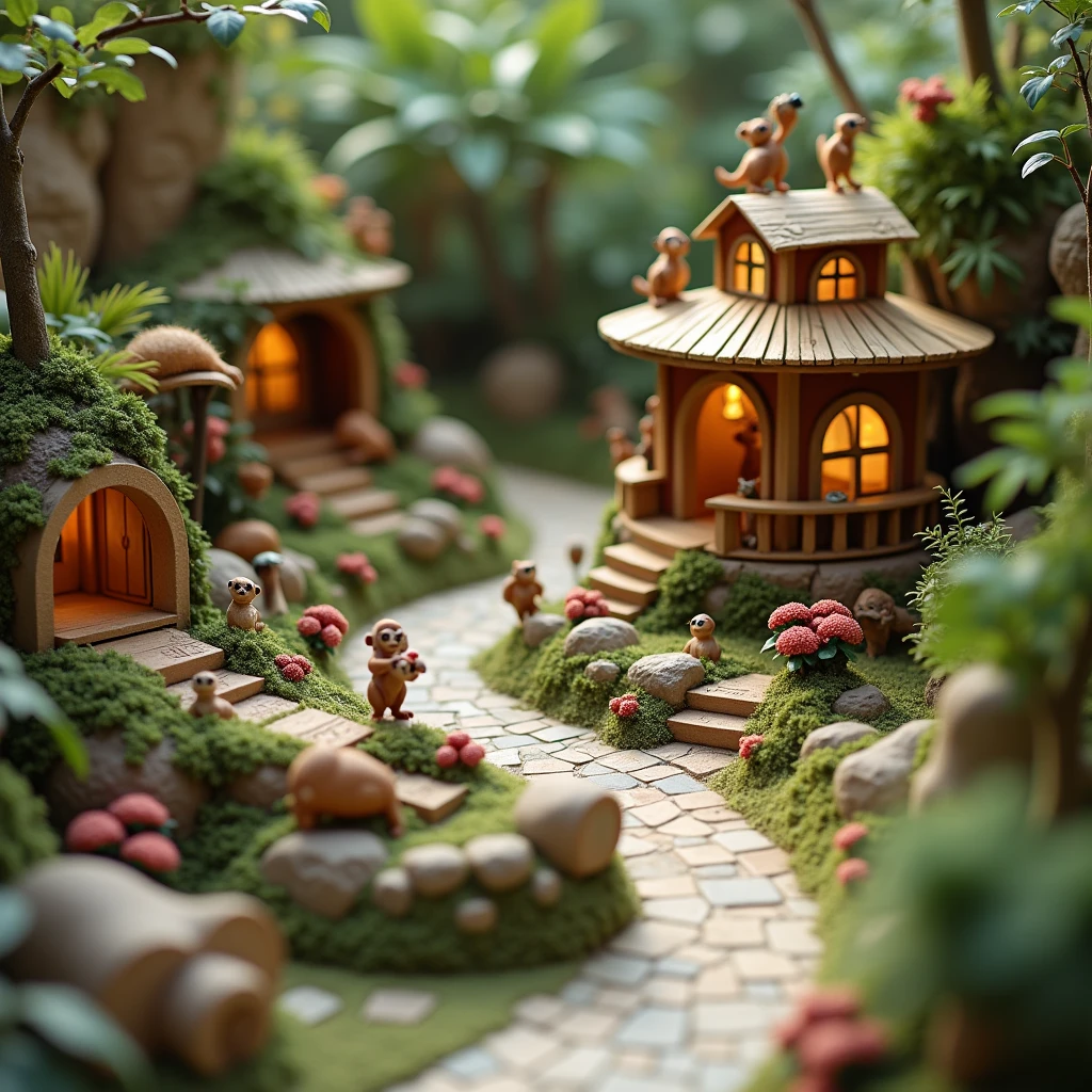 Miniature zoo live-action - SeaArt AI