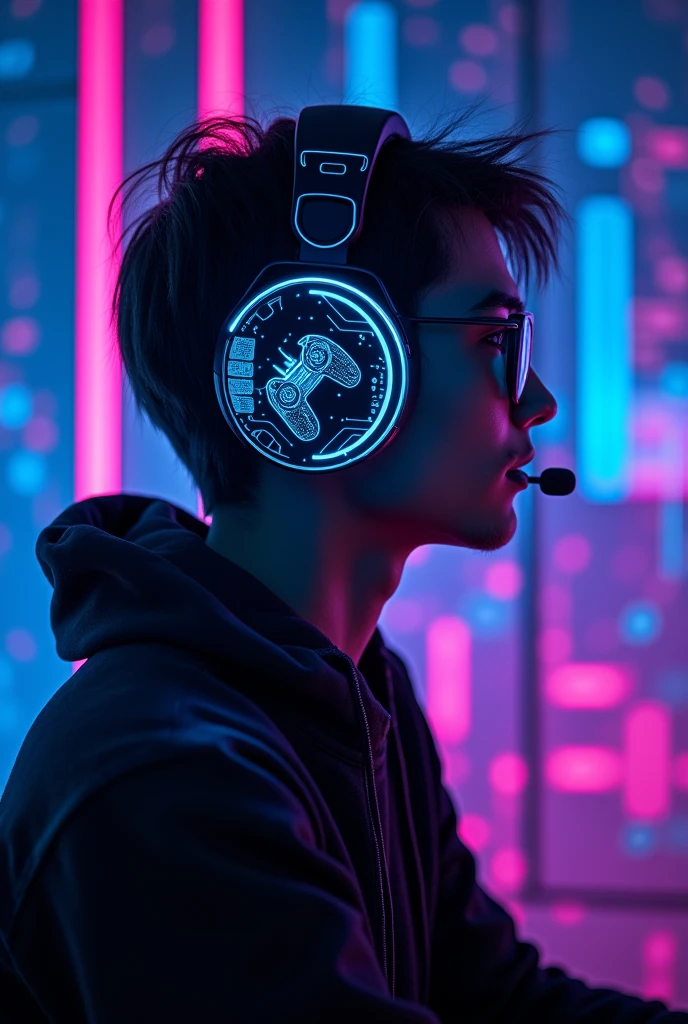 A vibrant and professional gaming-themed profile picture featuring a ...