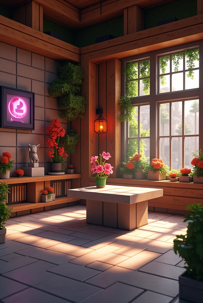 Here are suggestions for a Minecraft TV studio with 7 blocs - SeaArt AI