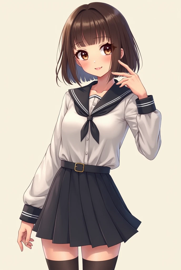 Adami Adashino is a beautiful high school girl with a fairly cute face ...