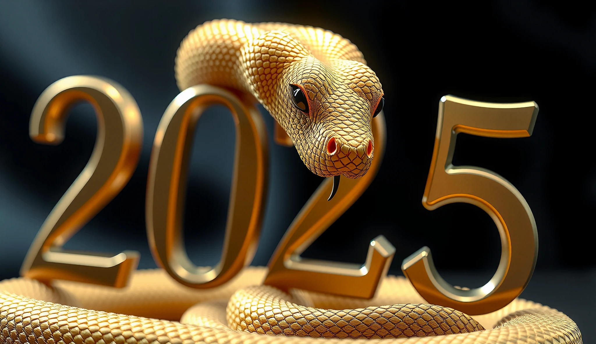 Araffe snake statue with the number twenty on top of it - SeaArt AI