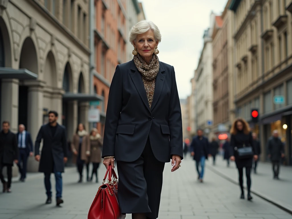 "Show a visually striking and humorous scene of a sophisticated 55 ...