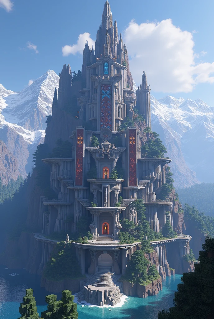 The Avengers base in the heavenly one that is on a mountain but in ...
