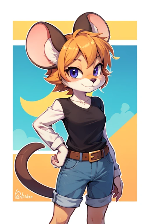 Female furry mouse tiny toons adventure style - SeaArt AI