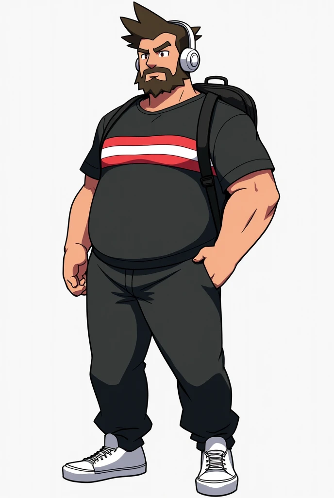 I want to create a current Pokémon trainer , 32 years old, with a beard ...
