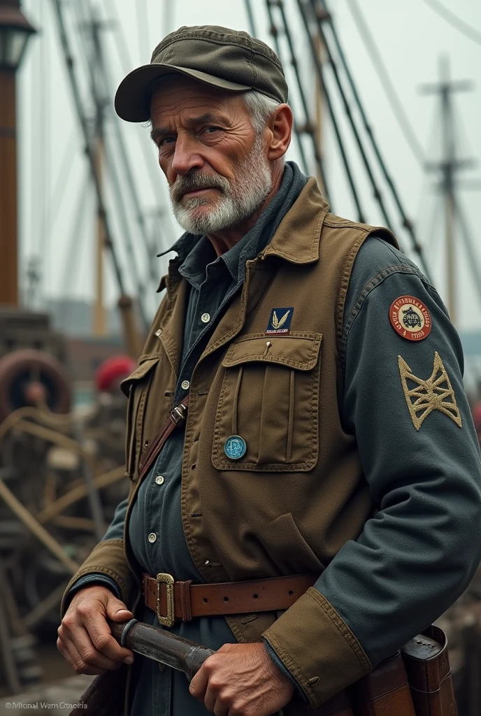 The 30's Seafarer man - SeaArt AI