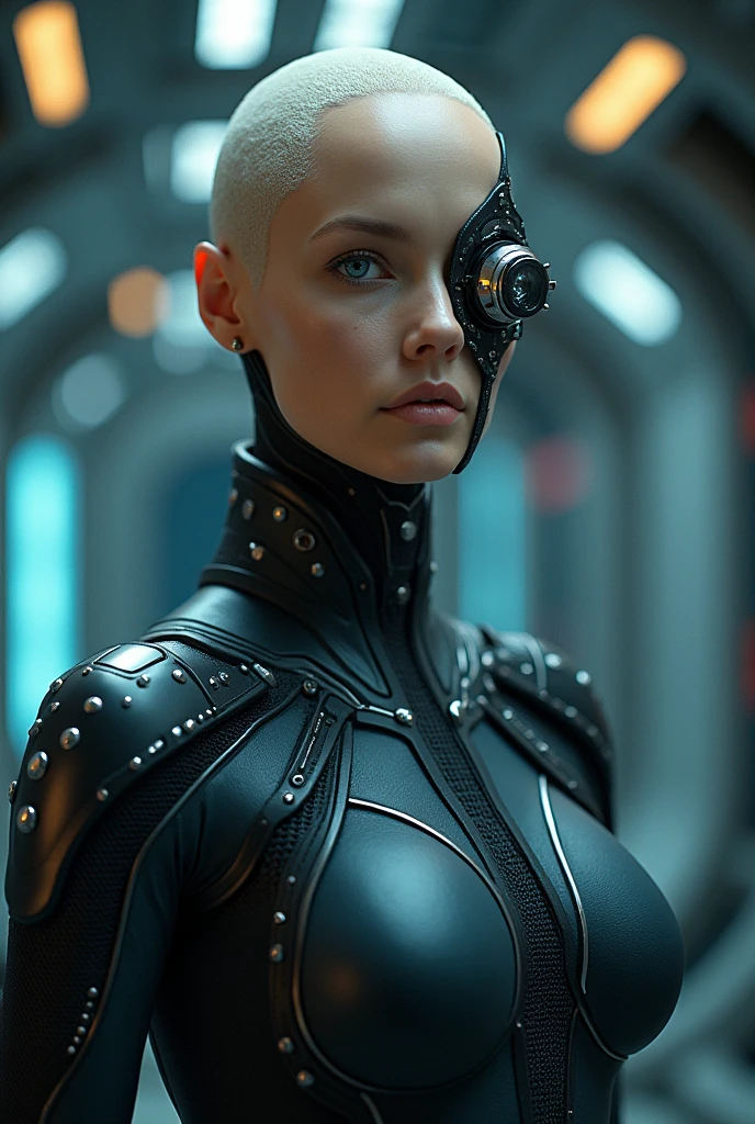 Sexy, Female Borg, Seven of Nine, Star Trek, Left Eye Implant - SeaArt AI