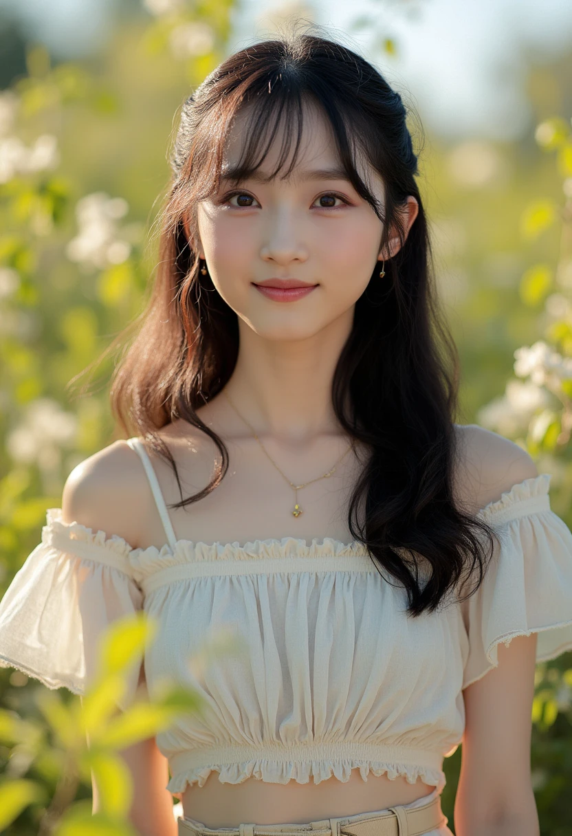 1 girl, (Wearing casual clothes for spring:1.2), Very beautiful ...