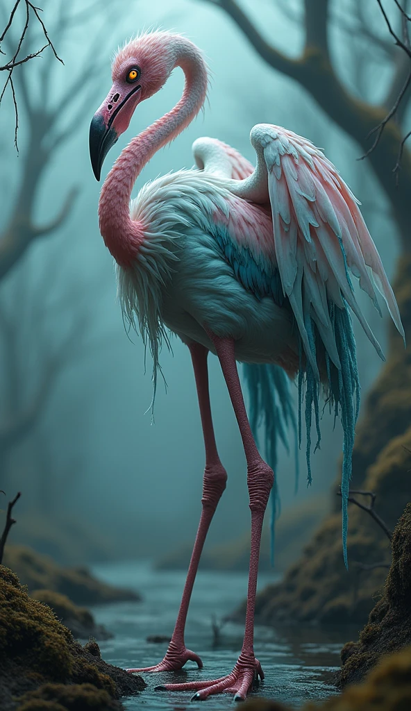 Design a super-realistic hybrid monster combining the characteristics ...