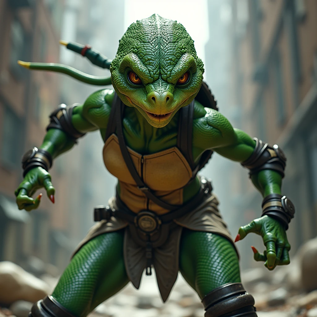 Teenage mutant ninja turtle girl - SeaArt AI