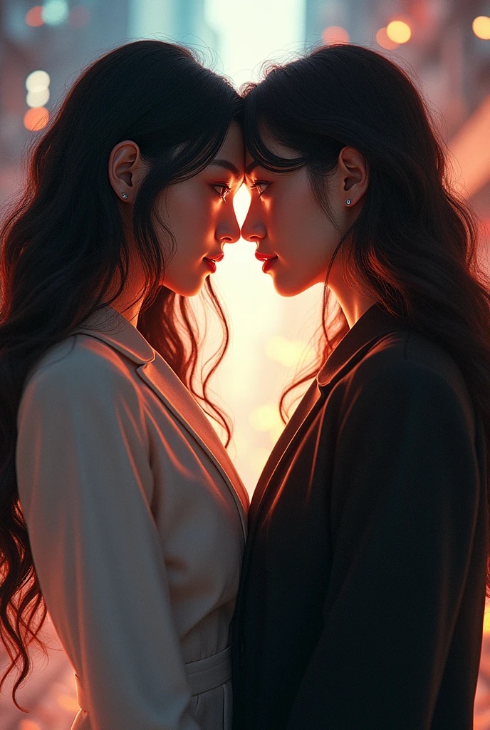 Ha-Ram (female idol) and Kim Jiwon (actress( together - SeaArt AI