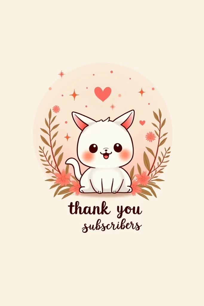 Aesthetic cute 200 subscribers thank you - SeaArt AI