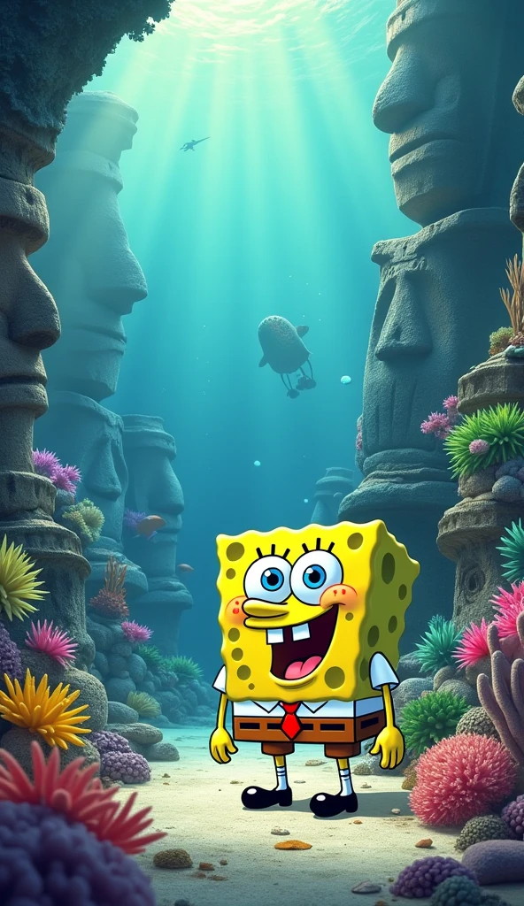 Spongebob, realistic bikini bottom - SeaArt AI